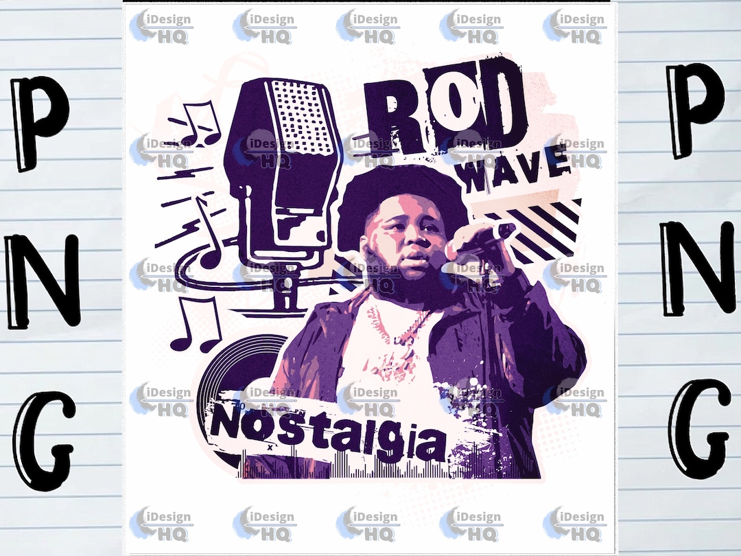 High-quality Rod Wave Nostalgia PNG for Custom T-shirt Designs - Etsy