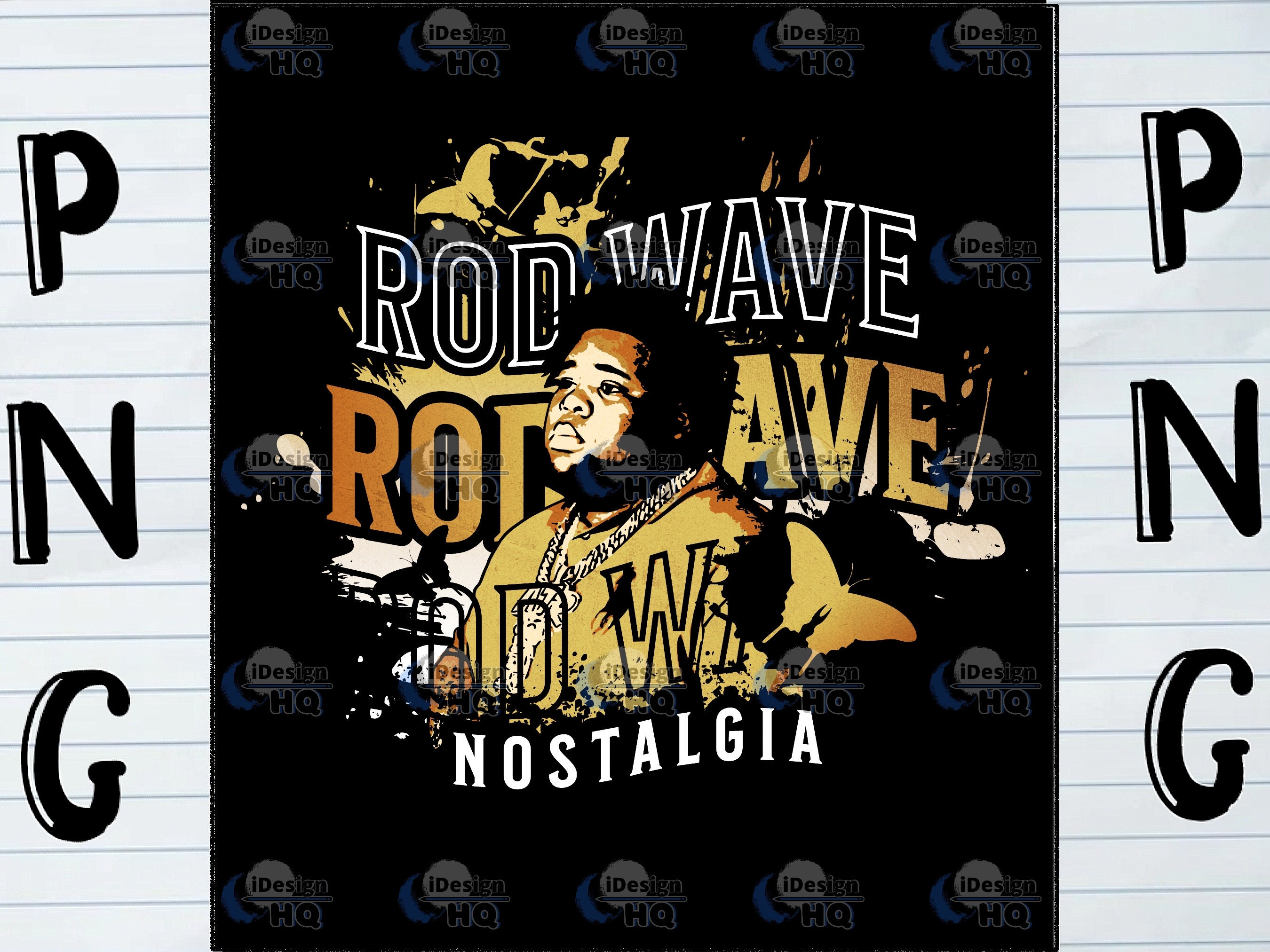 Digital Download: Rod Wave Nostalgia PNG for T-shirt Design and ...