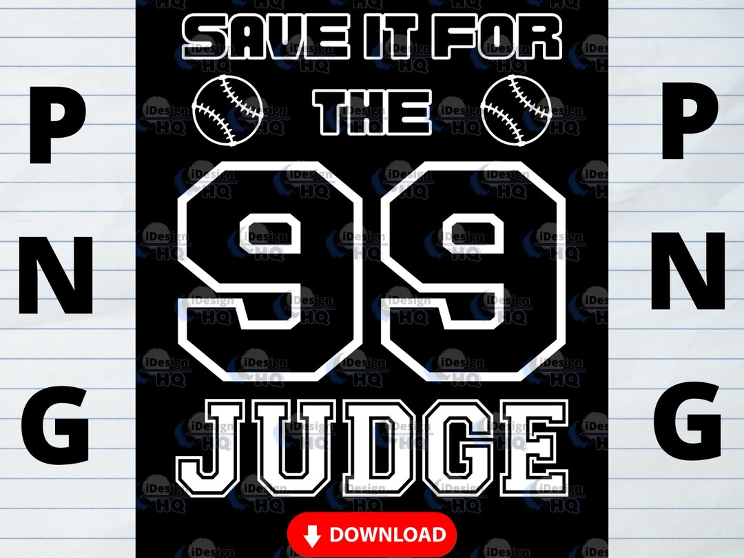 Aaron Judge Png, Baseball Fan Png - Etsy