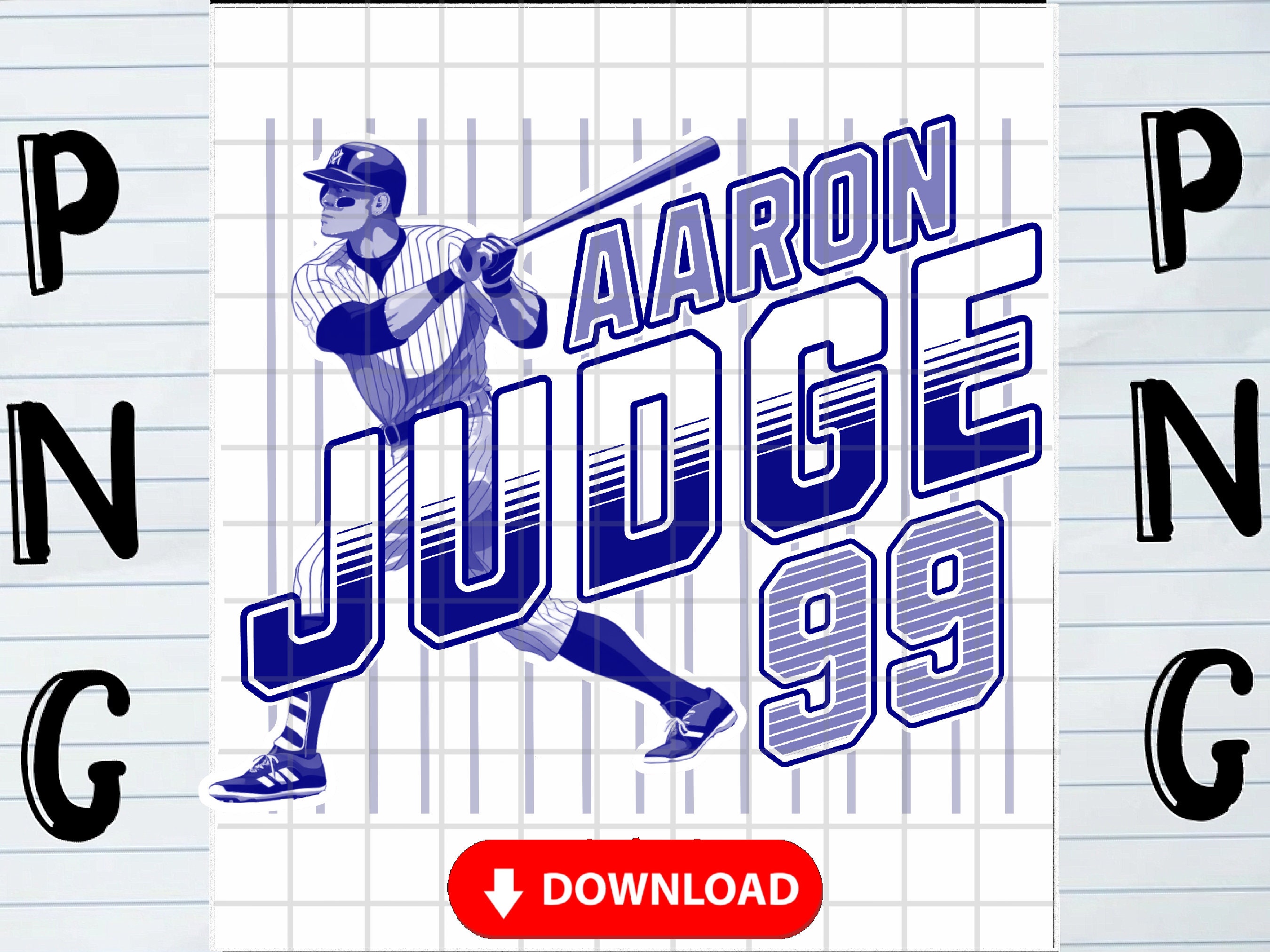Aaron Judge Png 99 Judge Digital Print High-quality PNG File Digital ...