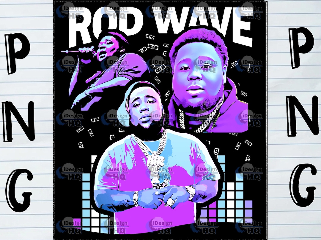 Rod Wave PNG Downloadable File for Shirt Printing and More, Clip Art ...