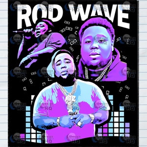 Rod Wave PNG Downloadable File for Shirt Printing and More, Clip Art ...