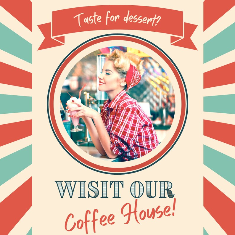 Reto Vintage Rockabilly Modern Pinup Instagram Templates, Templates for ...