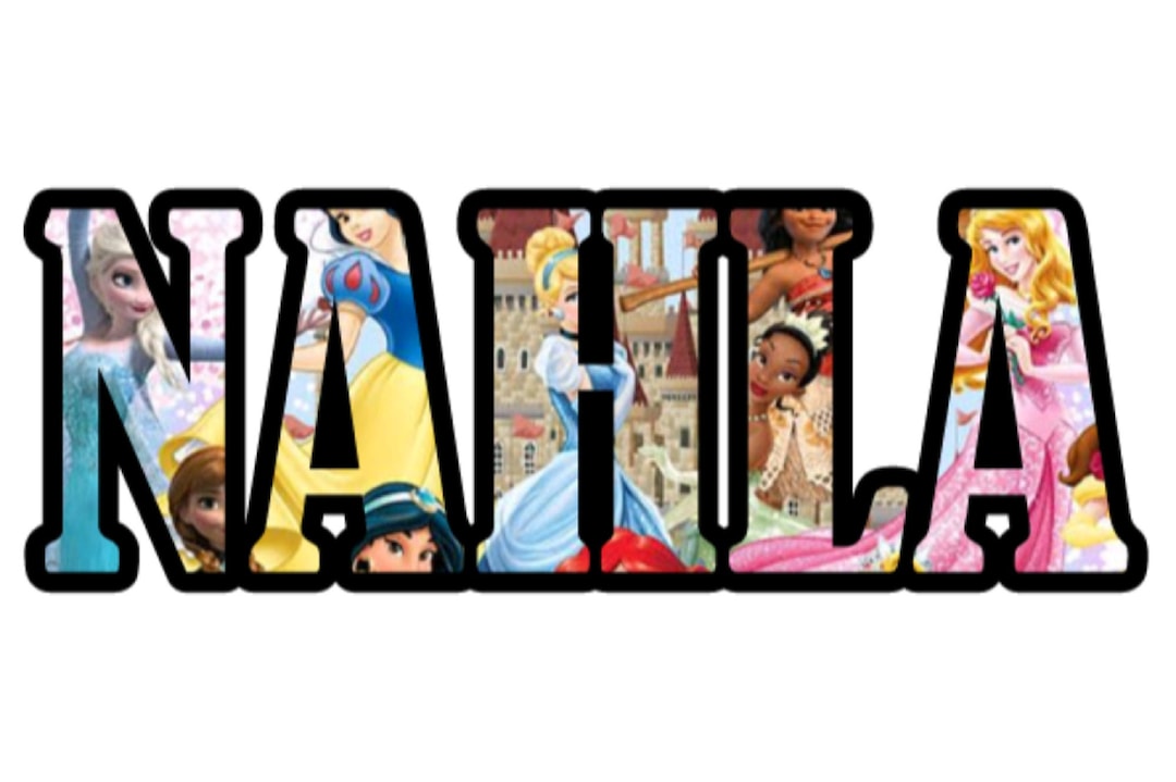 Princess Custom Name (PNG File Only) - Etsy