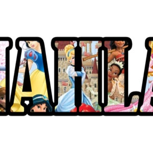 Princess Custom Name (PNG File Only) - Etsy