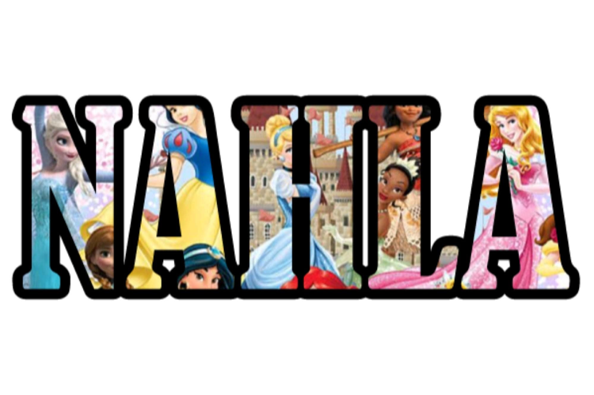 Princess Custom Name (PNG File Only) - Etsy