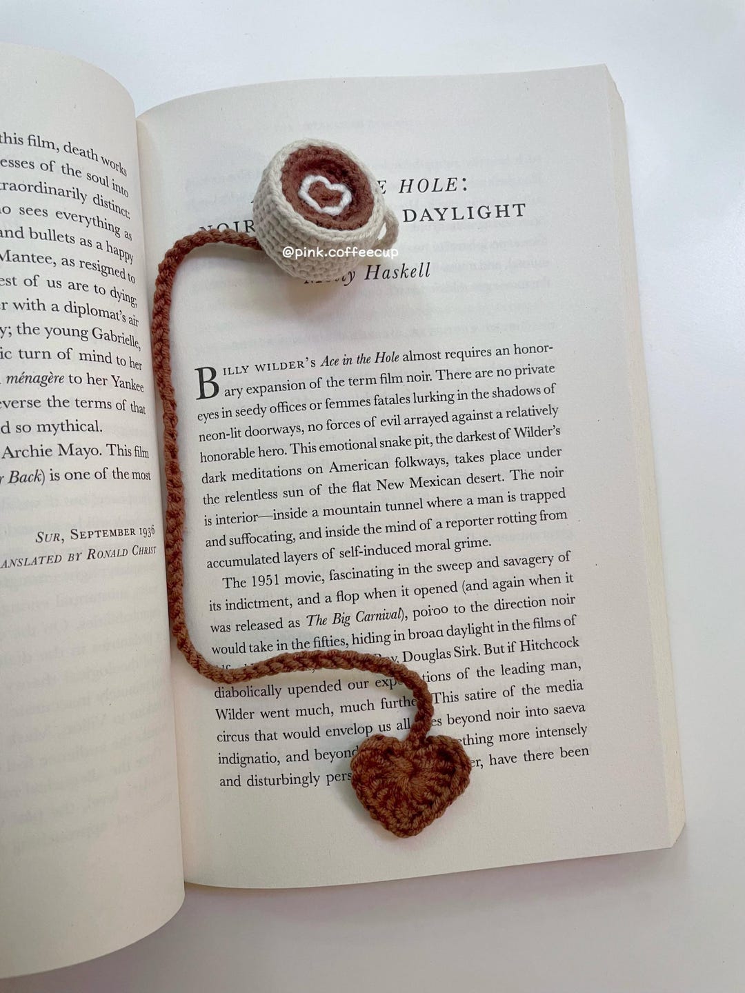 Crochet Handmade Coffee Mug Bookmarks, Matcha Lovers, Book Lovers ...