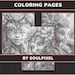 20 Floral Humanoids Coloring Pages for Adults - Set 1 | Whimsical ...