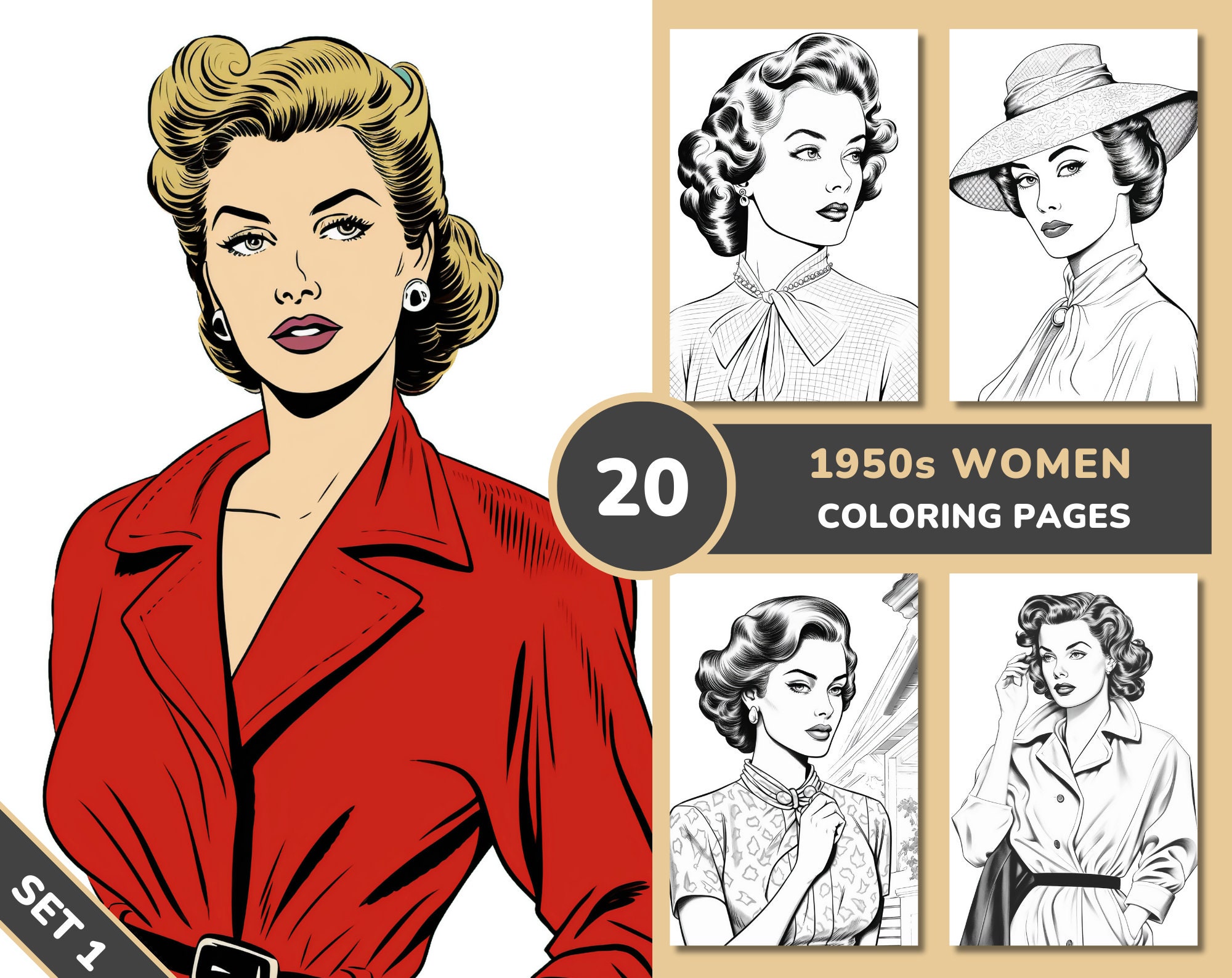 18+ 1950S Coloring Pages - ReeseKaveeshan