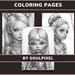 20 Sparkling Cuties Coloring Pages for Adults - Set 1 | Adorable Little ...