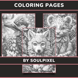 20 Autumn Animals Coloring Pages for Adults - Set 1 | Adorable Fall ...