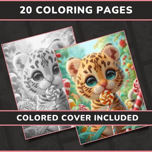 20 Sweet Tooth Critters Coloring Pages for Adults Set 1 Cute Animals ...