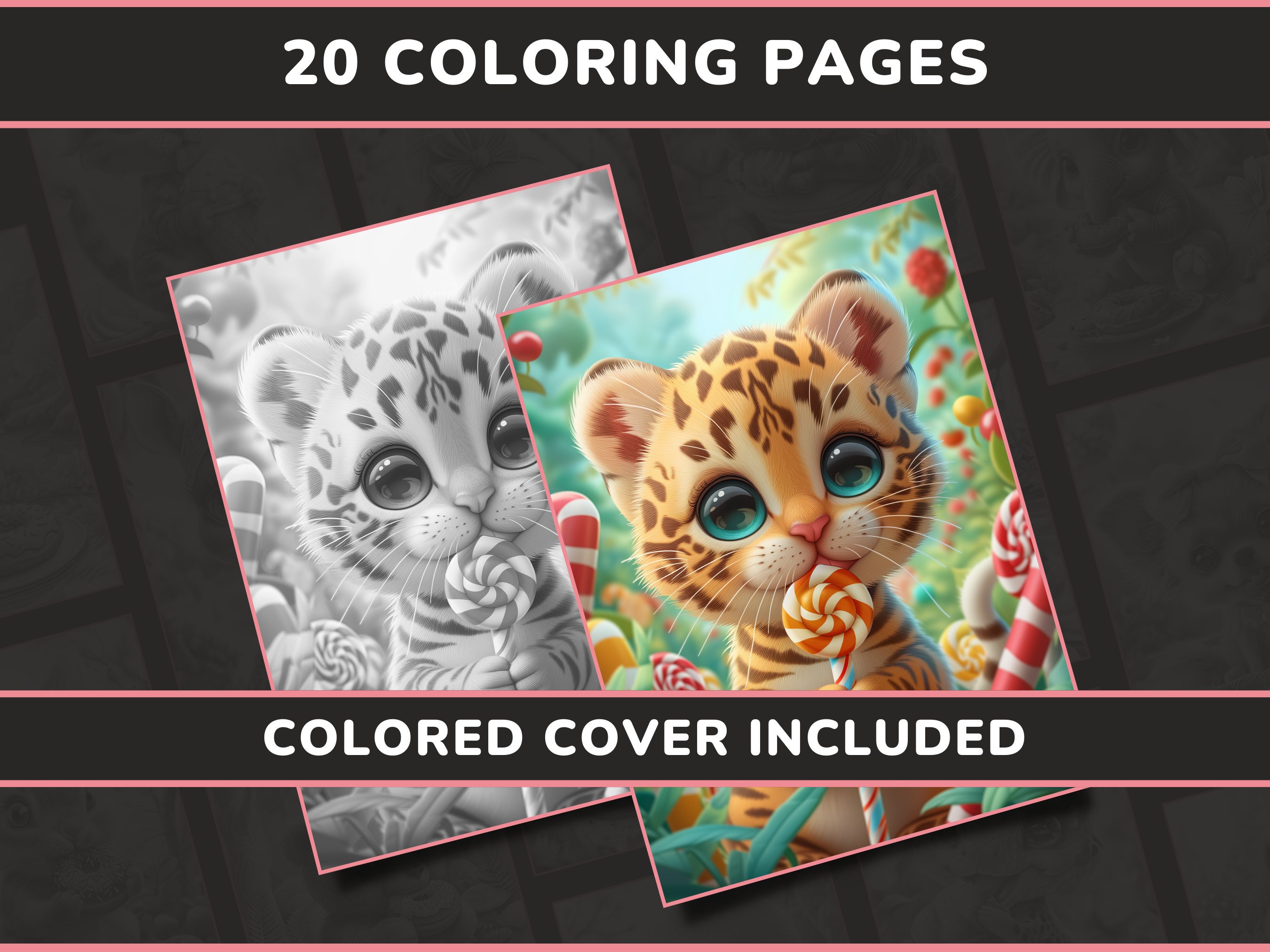 20 Sweet Tooth Critters Coloring Pages for Adults Set 1 Cute Animals ...