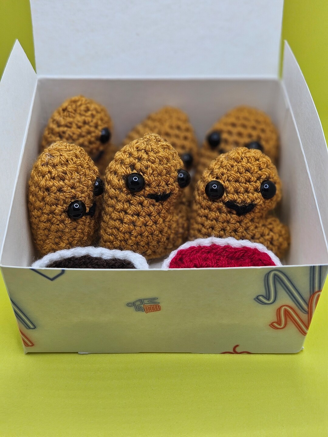 Chicken Nuggets/ Crochet/ Amigurumi - Etsy