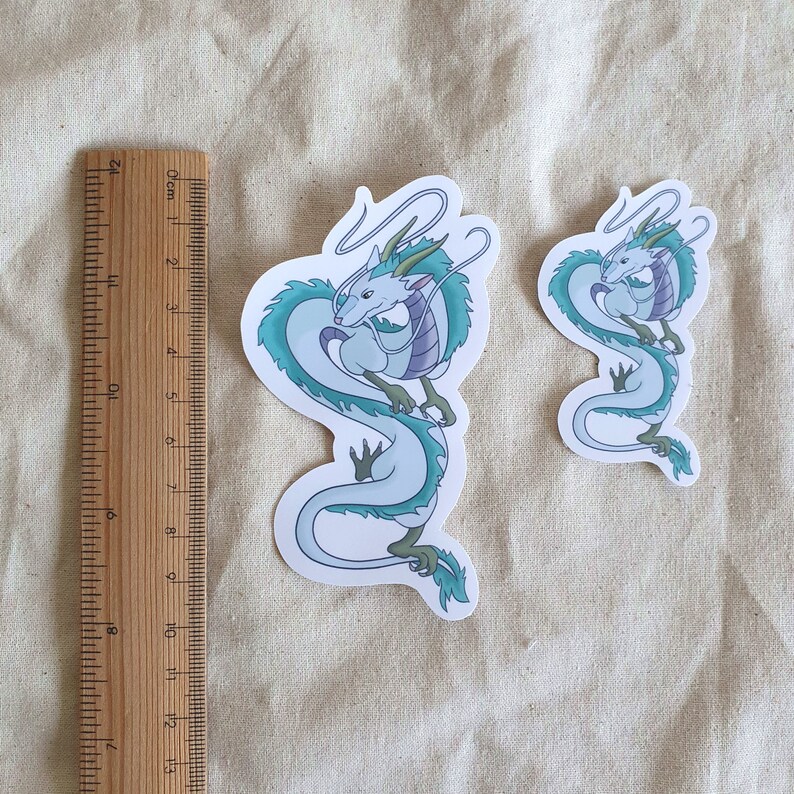Haku Sticker for Laptop, Dragon Sticker for Water Bottle, Gift for ...