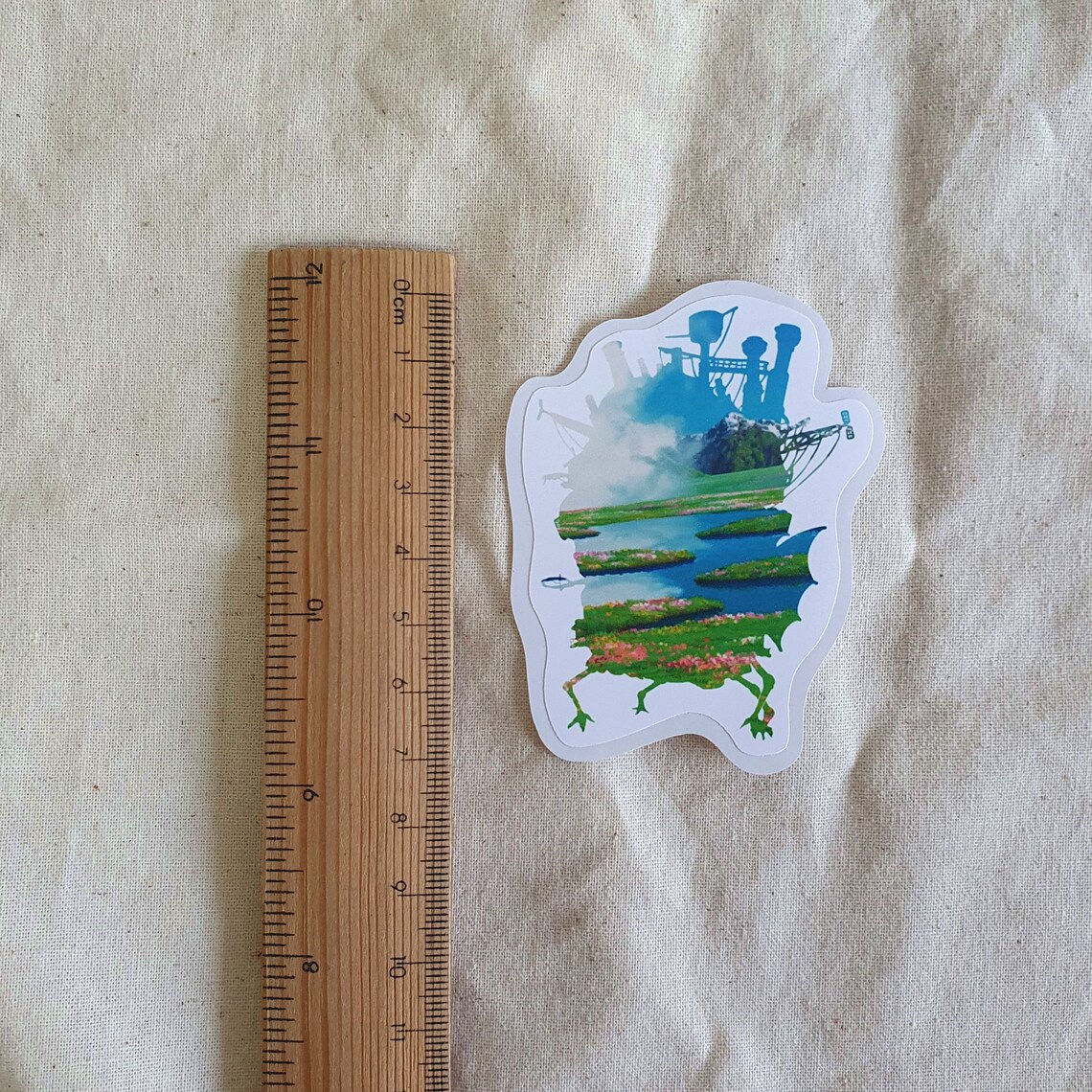 Howl Sticker for Laptop, Moving Castle Sticker for Water Bottle ...