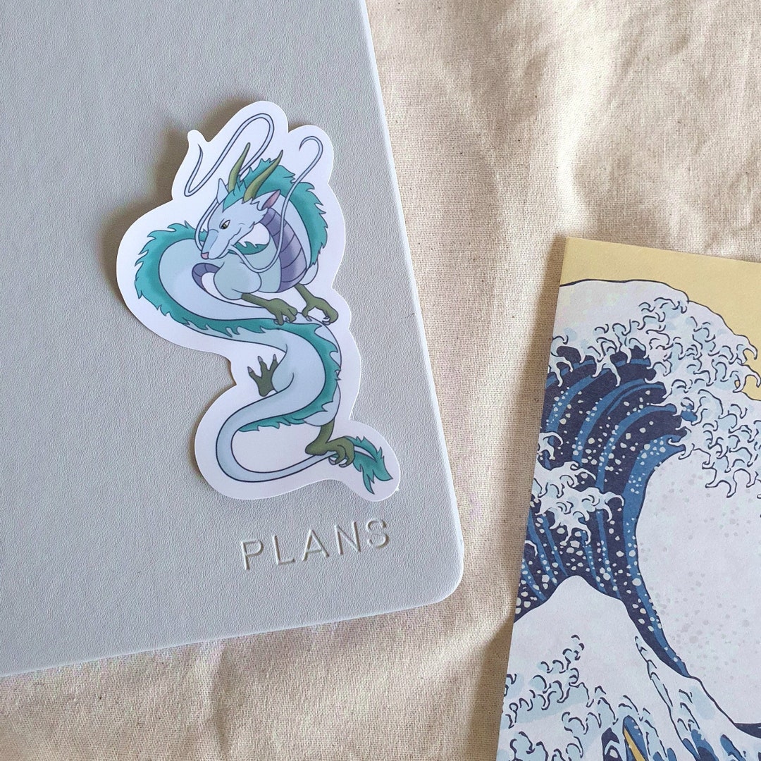 Haku Sticker for Laptop, Dragon Sticker for Water Bottle, Gift for ...