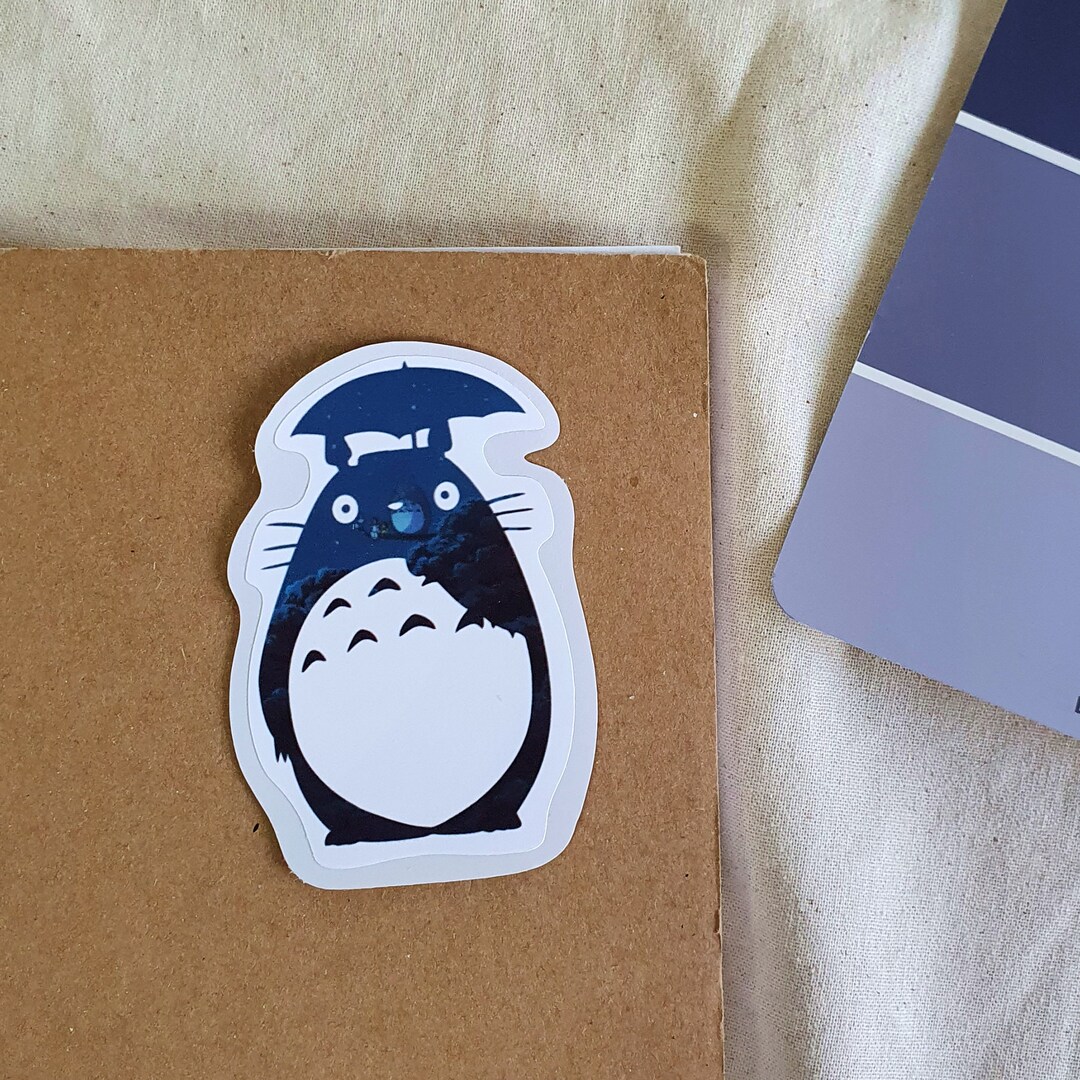 Totoro Sticker for Laptop, Anime Sticker for Water Bottle, Scenery ...