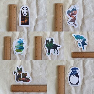 No Face Sticker for Laptop, Anime Sticker for Water Bottle, Scenery ...