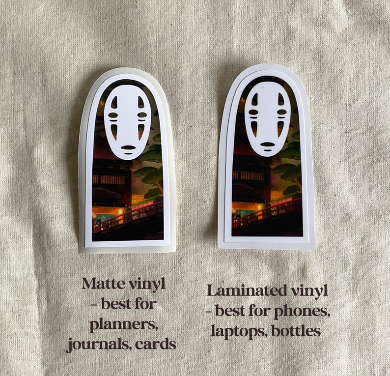 No Face Sticker for Laptop Anime Sticker for Water Bottle - Etsy