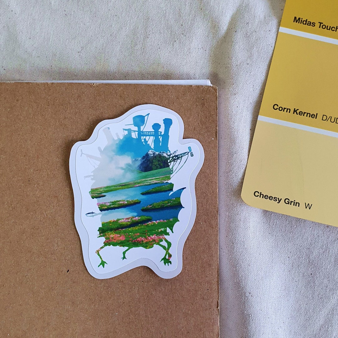 Howl Sticker for Laptop, Moving Castle Sticker for Water Bottle ...