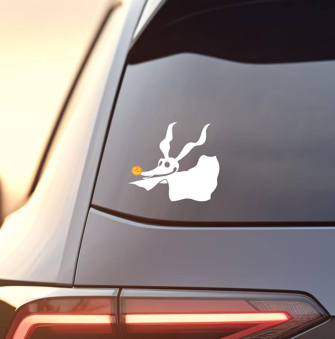 Zero Decal for Phone, Ghost Dog Vinyl Decal, Halloween Decal for Car ...
