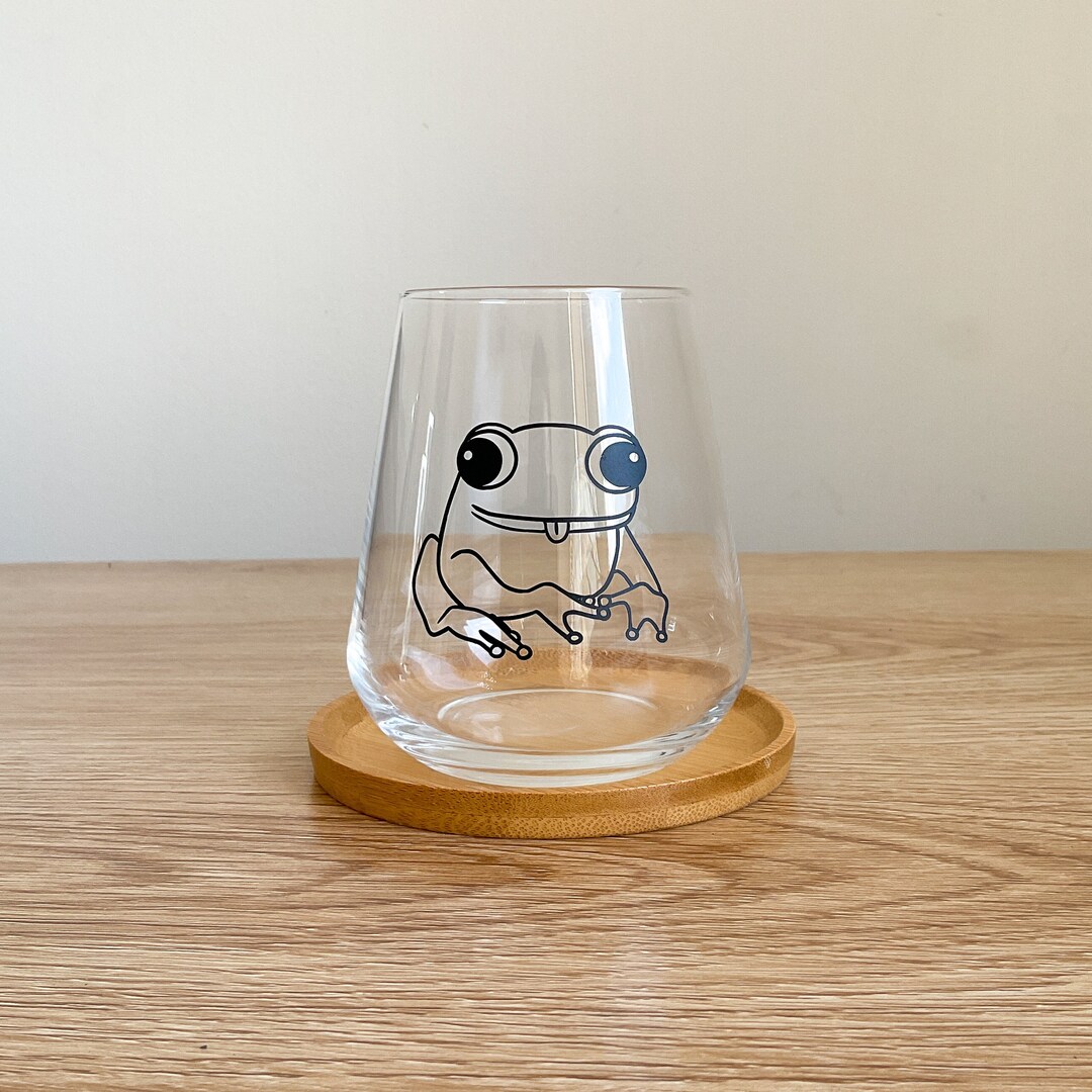 Cute Frog Glass Cup, Frog Tumbler Glass, Cute Frog Gifts for Her ...