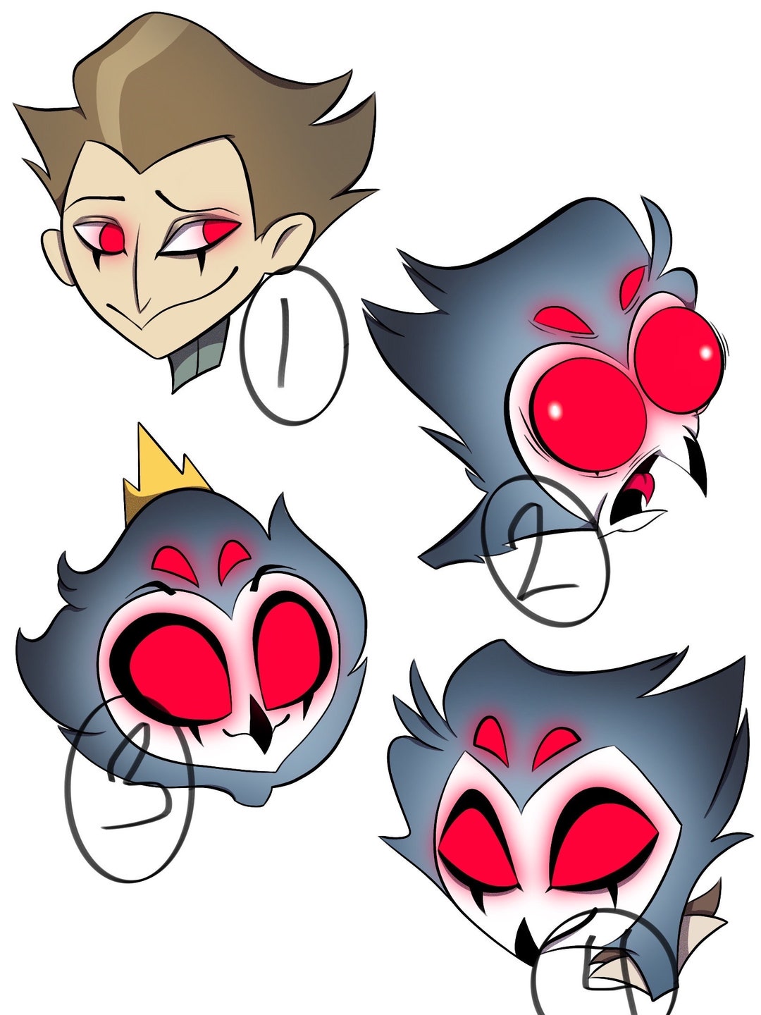 Helluva Boss Stolas Holographic Sticker - Etsy