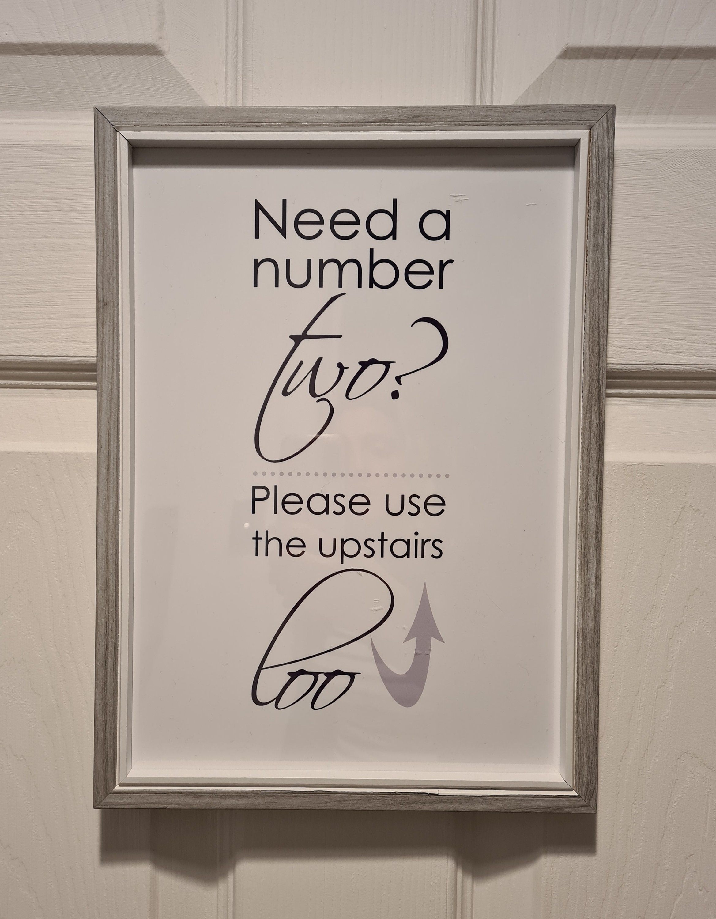 Funny Downstairs Toilet Sign – Sanitary Loo Art Print (digital Download ...