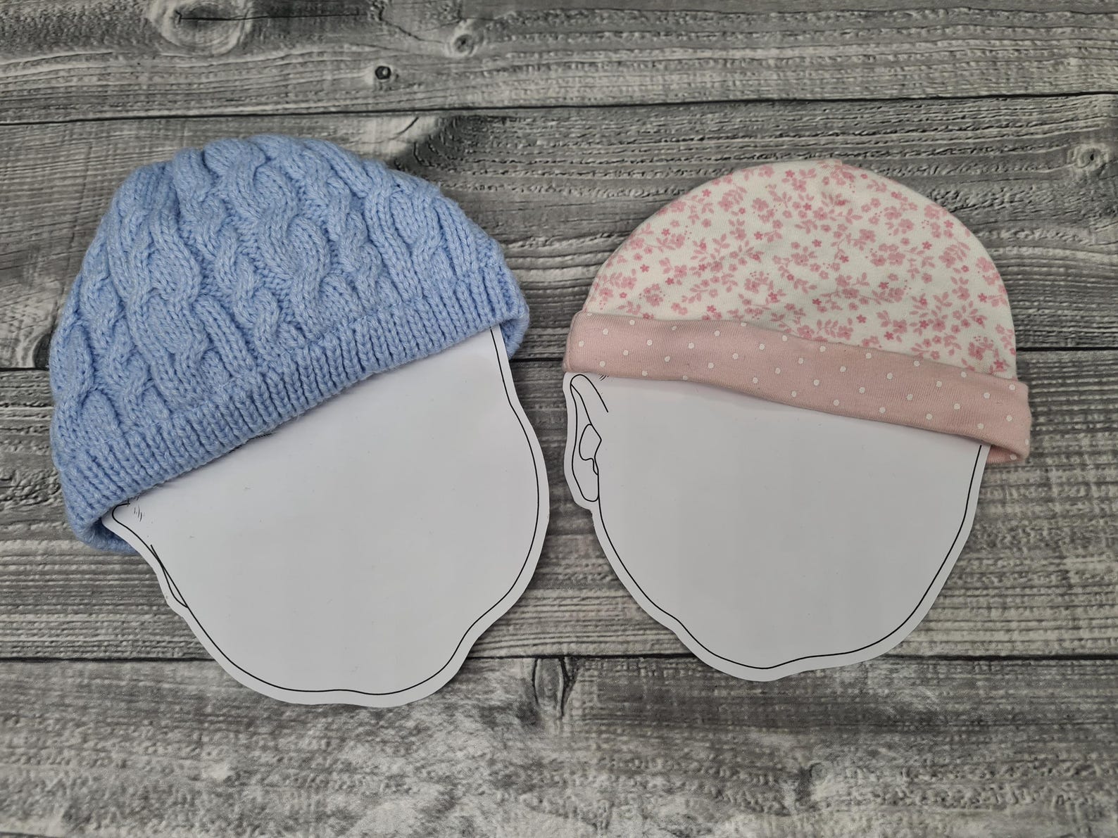 Faceless Newborn Hat or Headband Display Cards • Digital Download (NOT ...