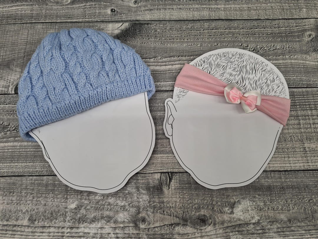 Faceless Newborn Hat or Headband Display Cards • Digital Download (NOT ...
