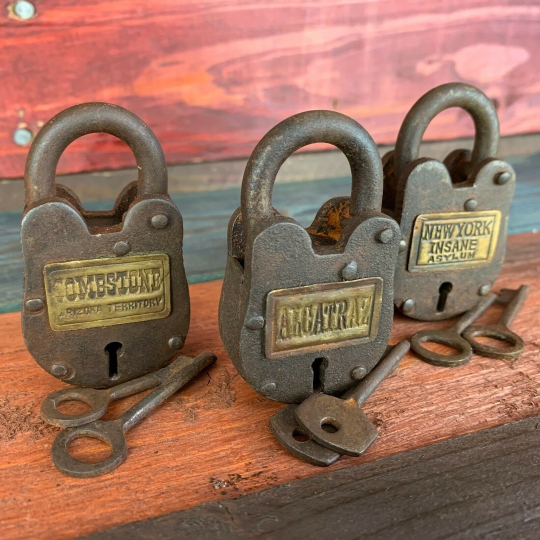 Alcatraz, New York Insane Asylum, Tombstone Cast Iron Gate Lock Set - Etsy