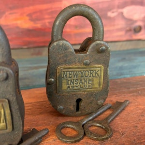 Alcatraz, New York Insane Asylum, Tombstone Cast Iron Gate Lock Set - Etsy