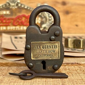 San Quentin Death Row Cast Iron Gate Lock - Etsy