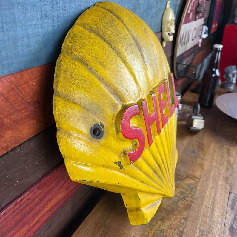 Shell Clam Logo Cast Iron 16 X 16 Sign - Etsy