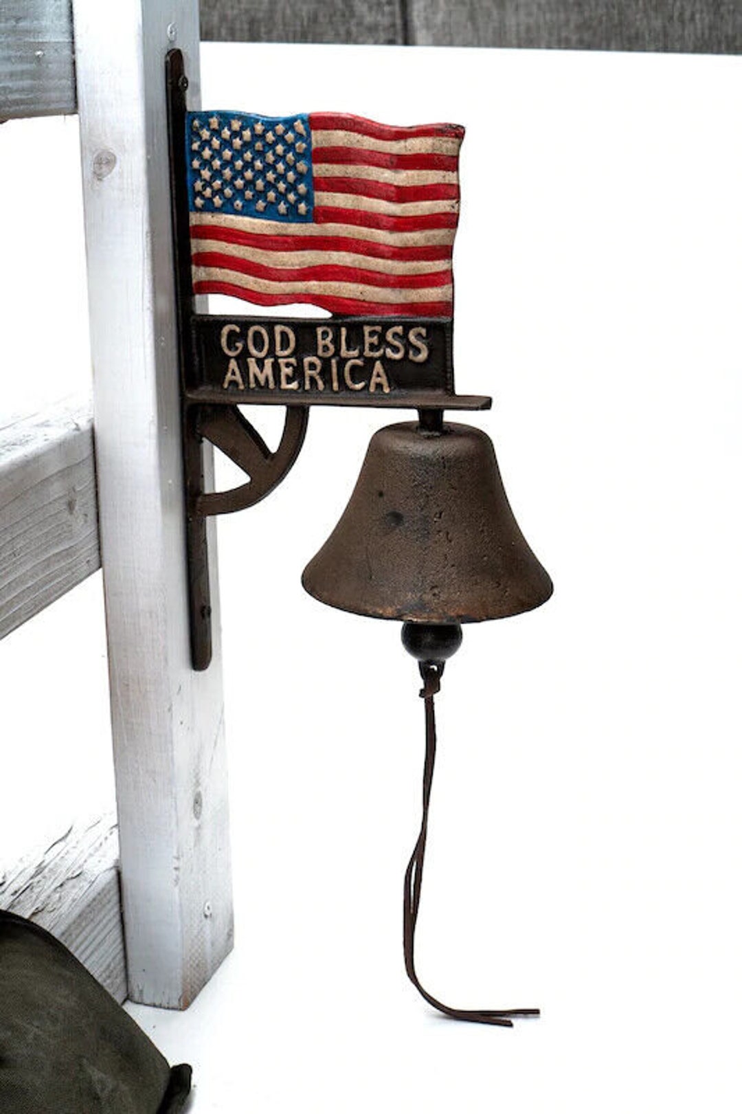 God Bless America Hanging Bell - Etsy