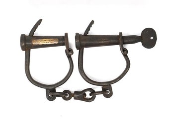 Iron Handcuffs - Etsy