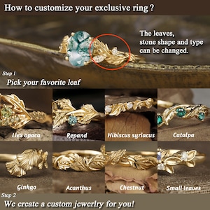 Couple Rings Set Nature Inspired Leaf Engraving Wedding Ring Unique Men ...