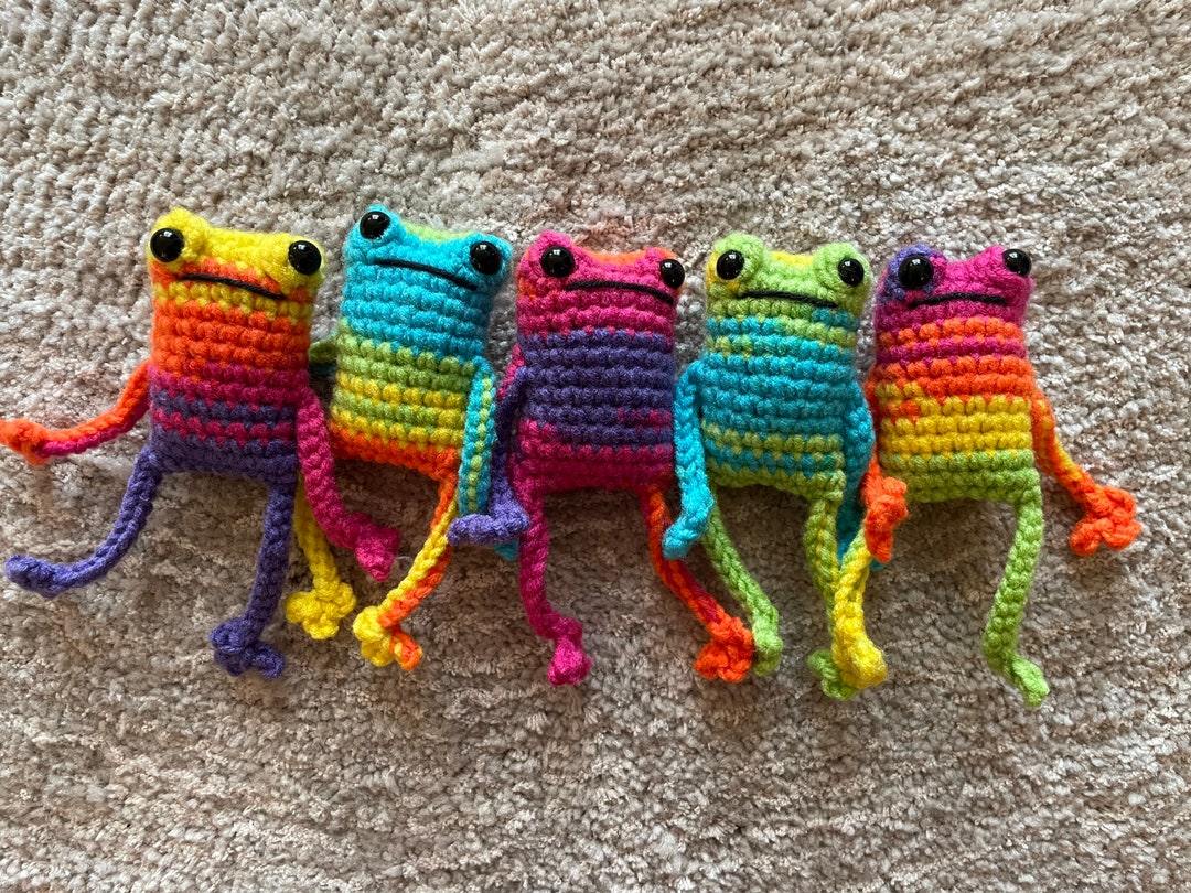 Soft Rainbow Frog Squishee. Toy/stress and Anxiety Relief. - Etsy