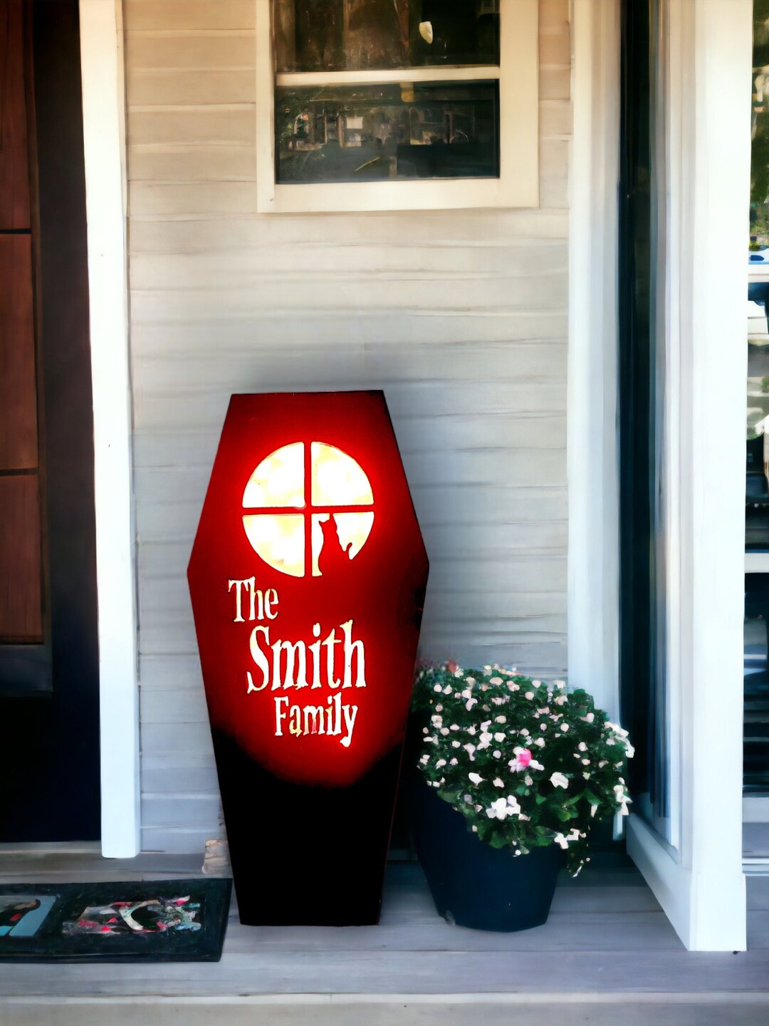 Personalized Family Coffin Halloween Decor - Etsy