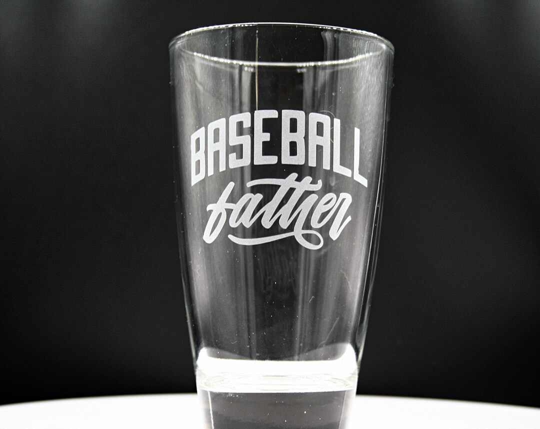 Baseball Father Drinking Glass - Etsy