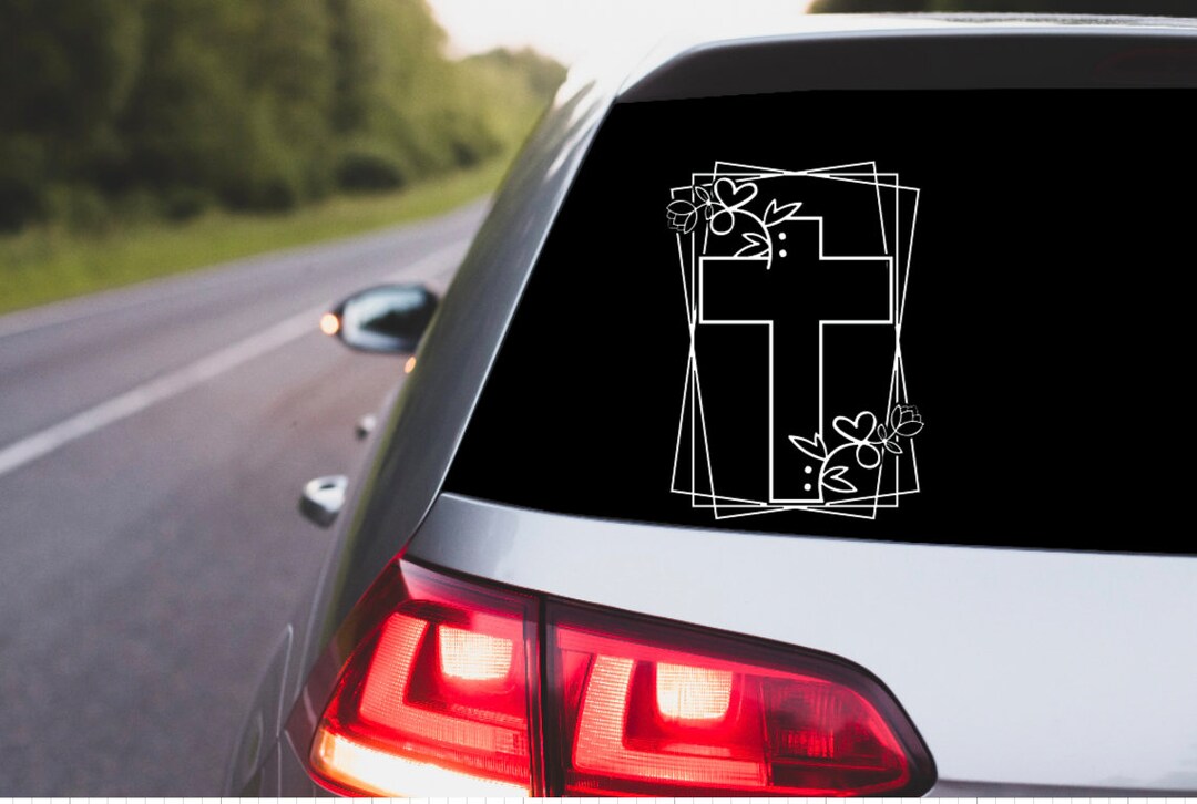 Religious Cross Vinyl Decal Sticker Decal Car Truck Laptop - Etsy