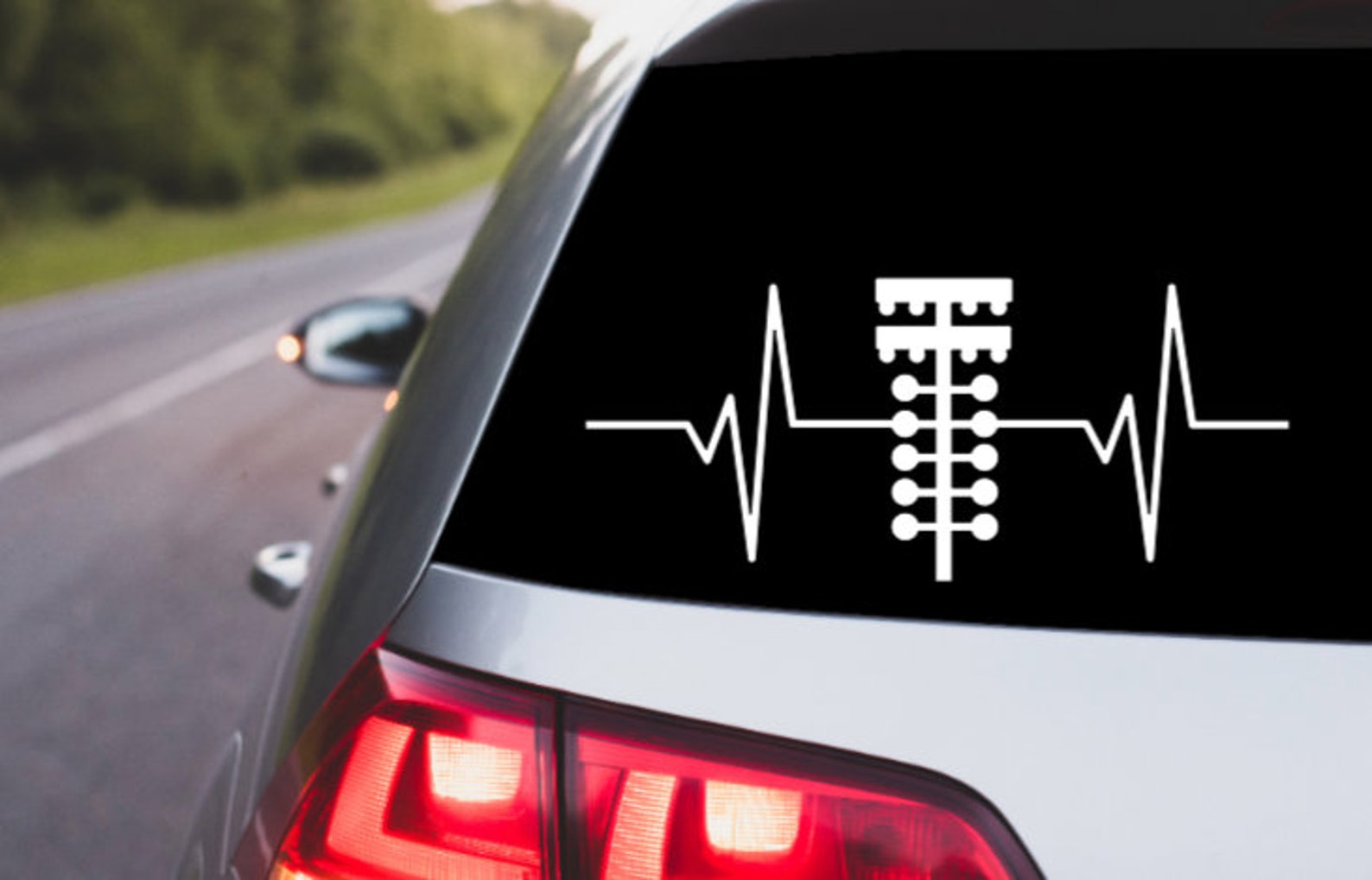 Drag Racing Tree Heartbeat Vinyl Decal | Car Window, Laptop Sticker - Etsy