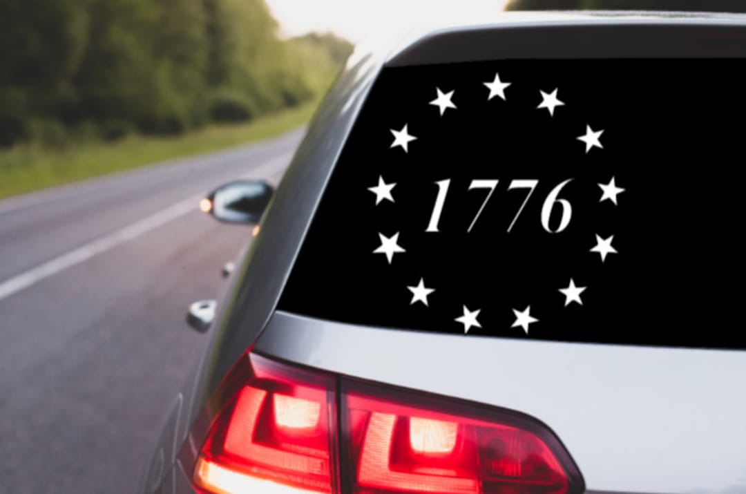 1776 Vinyl Decal, Car Window Sticker, Laptop Decal, Permanent Decal ...