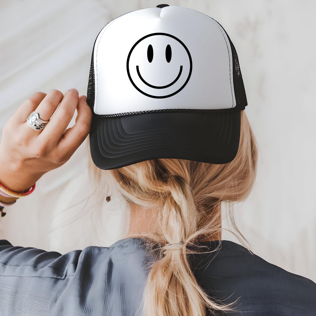 Smiley Face- Hat | Funny Hats for Men Women Hiking Baseball Hat, Funny ...