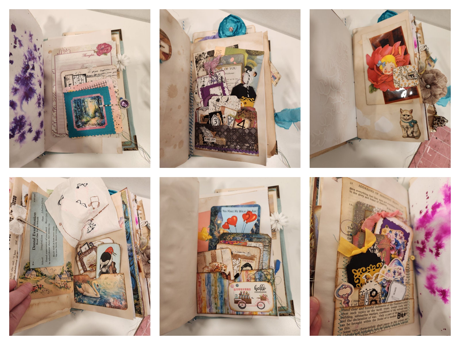 Chunky Junk Journal Vintage Junk Journal Handmade Chunky Junk Journal ...