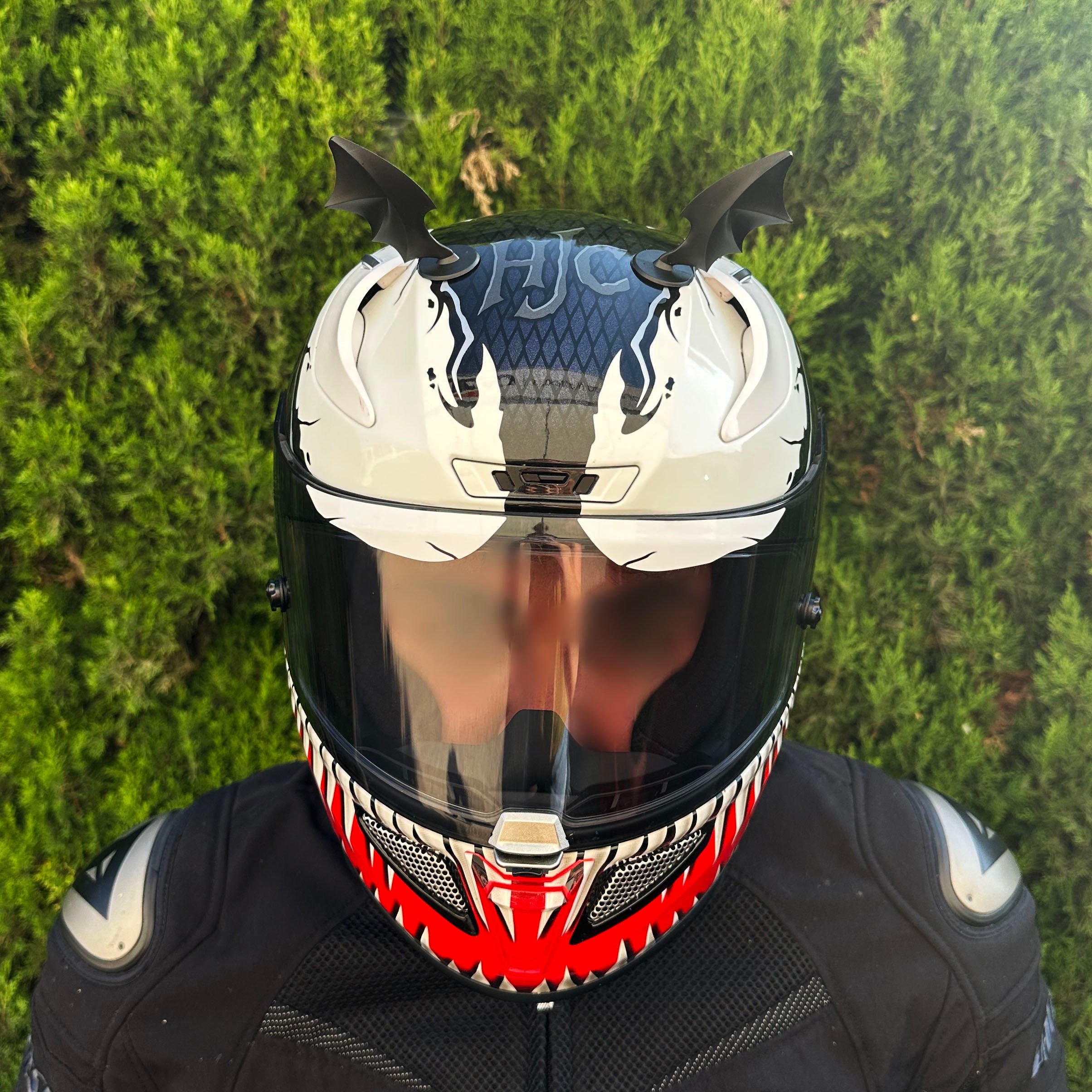 Demon Helmet Wings Motorcycle Helmet Accessory, Demon Wings, Bat Wings ...