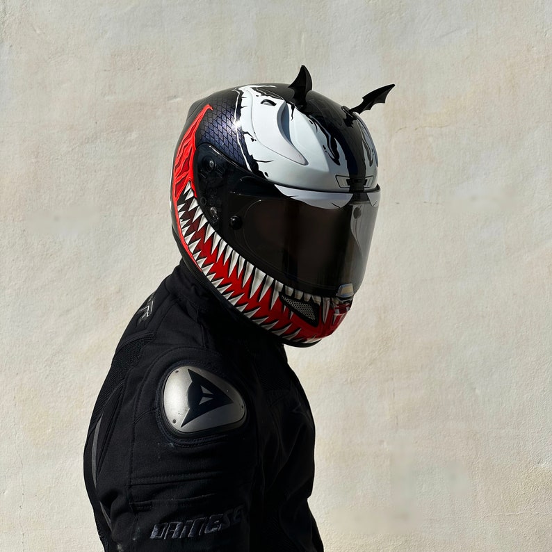 Demon Helmet Wings Motorcycle Helmet Accessory, Demon Wings, Bat Wings ...