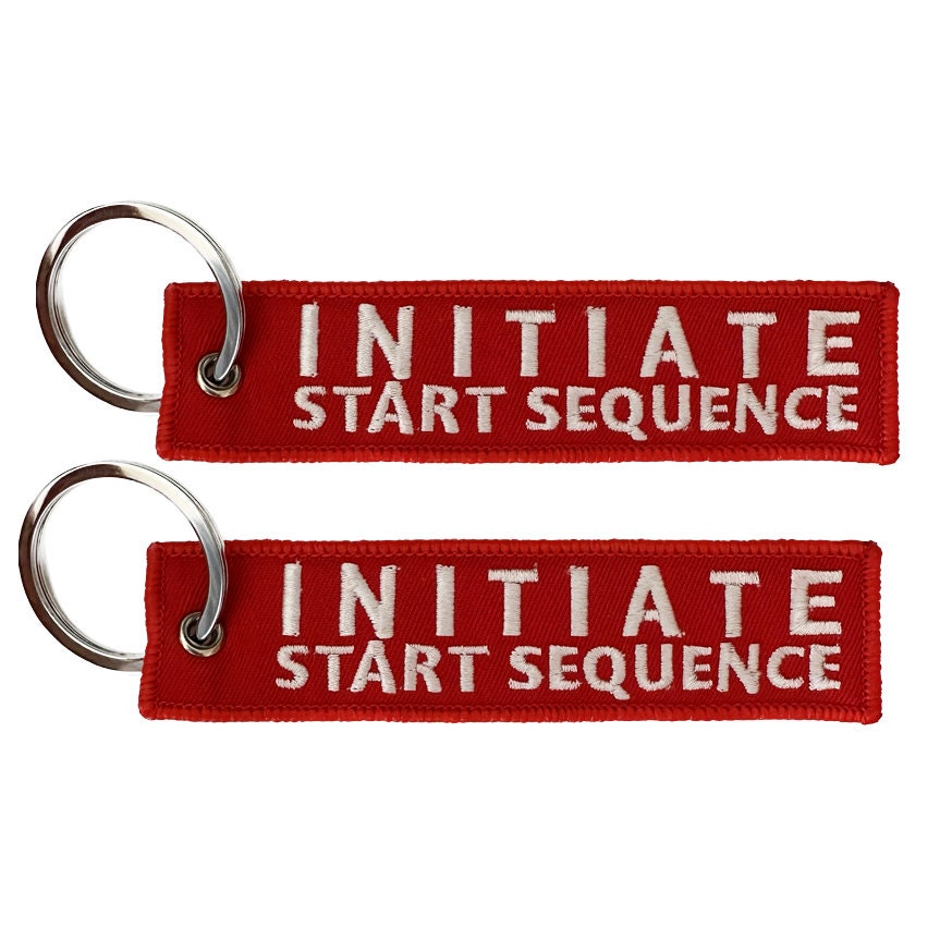 Initiate Start Sequence Motorcycle Keychain Key Ring - Etsy