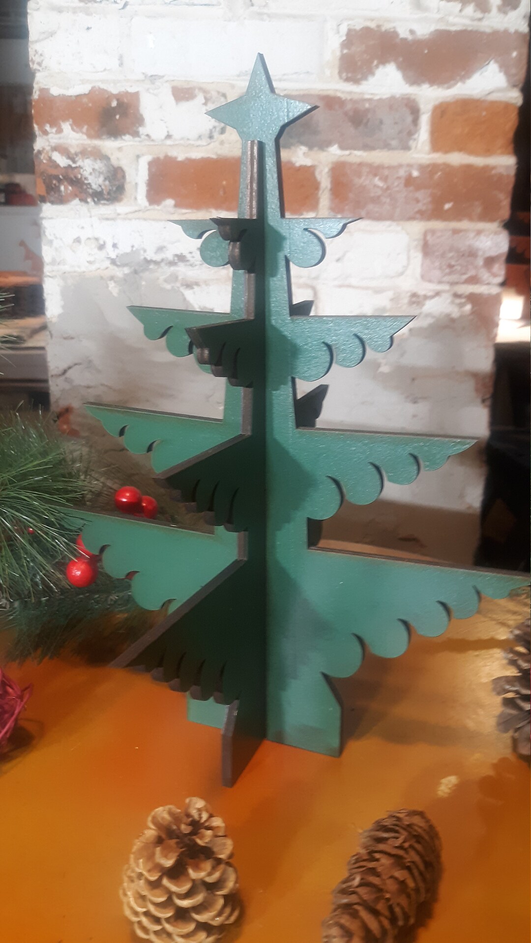 The Aztec - Wooden Christmas Trees, Table Top Christmas Trees - Etsy